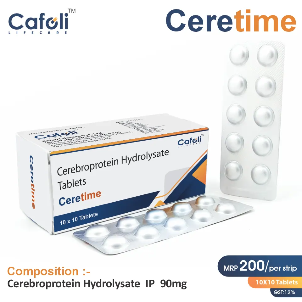 Ceretime Tablet (Cerebroprotein Hydrolysate 90mg Tablet)