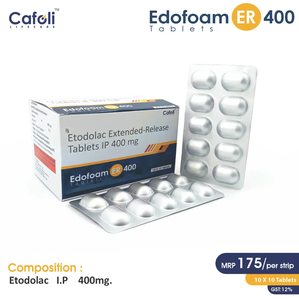 Etodolac (400mg) – Edofoam ER 400 Tablet