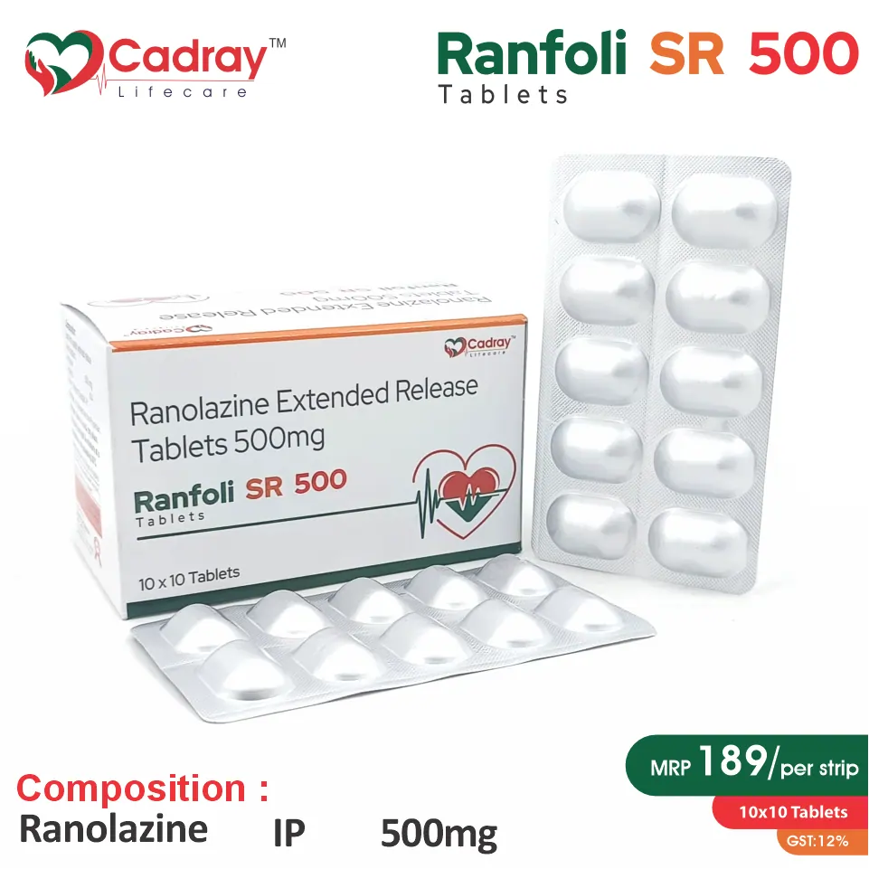 Ranolazine 500 ER Ranfoli SR 500 tablets